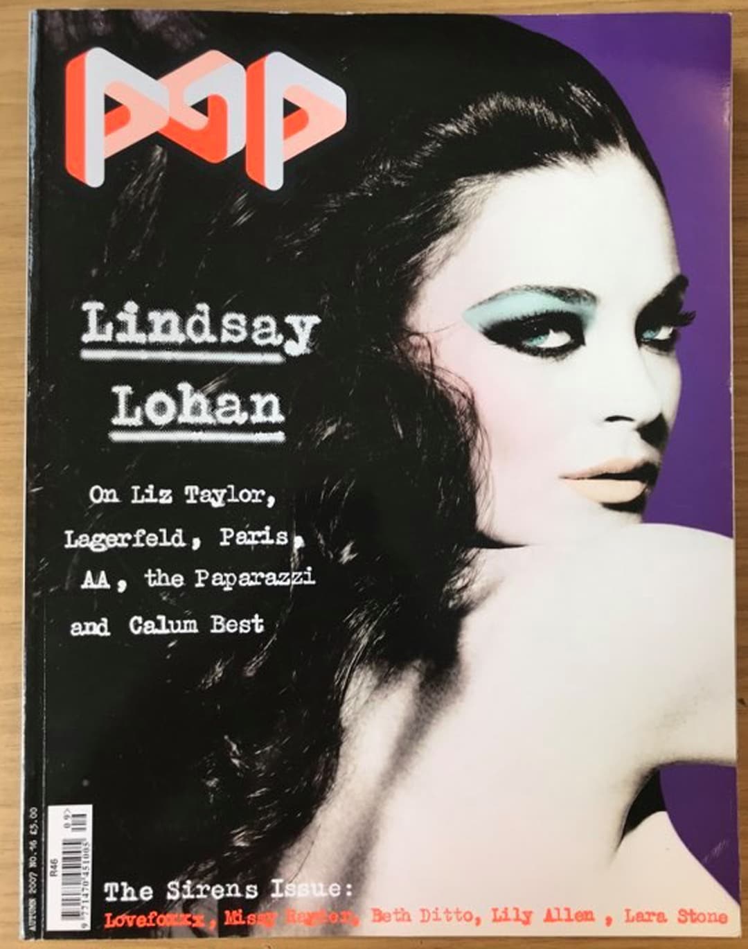 Pop Magazine No 16 Autumn 2007 Original Fashion Magazine Lindsay Lohan ...