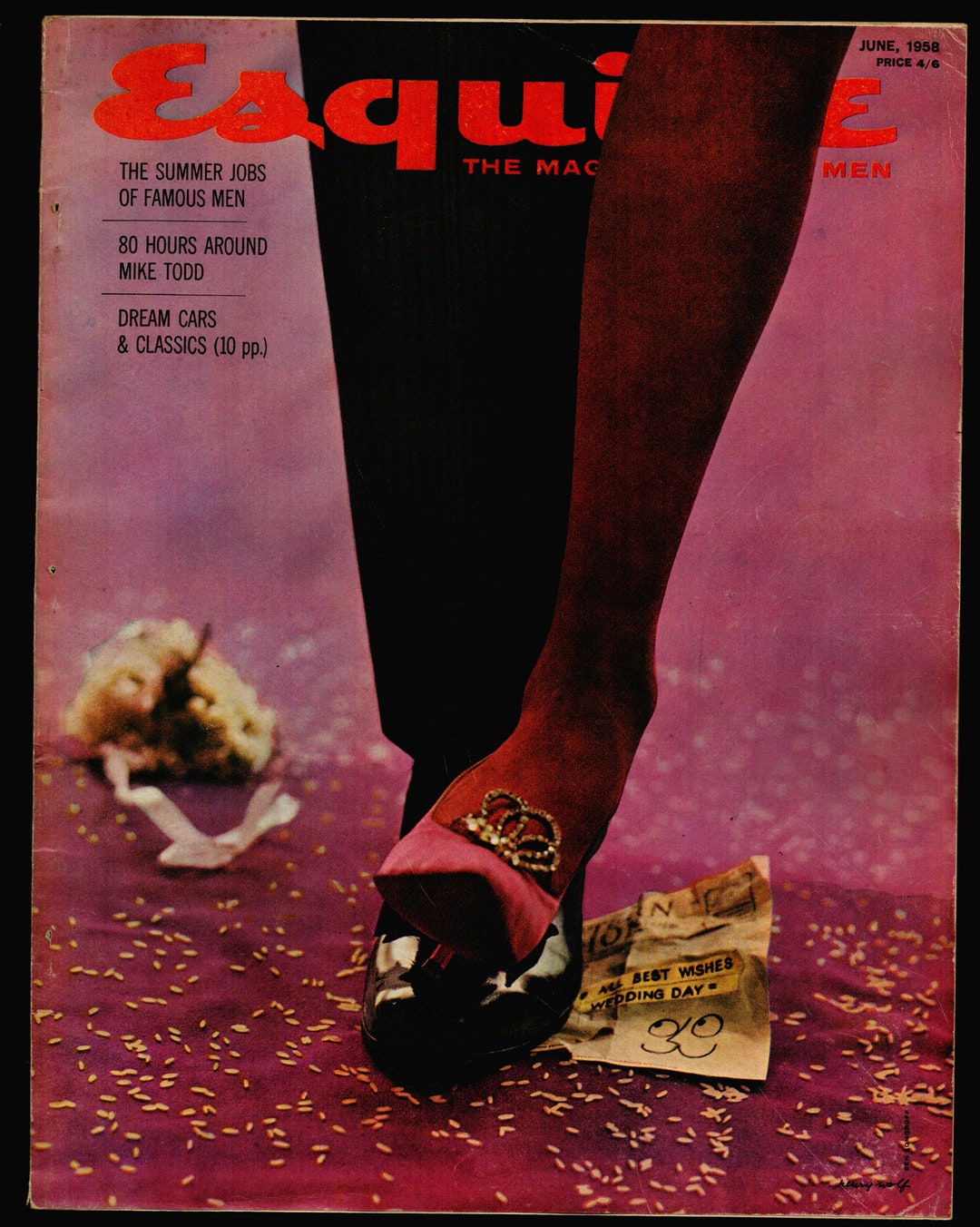 Esquire June 1958 Vintage Magazine for Men Mike Todd Summer Jobs Cars ...