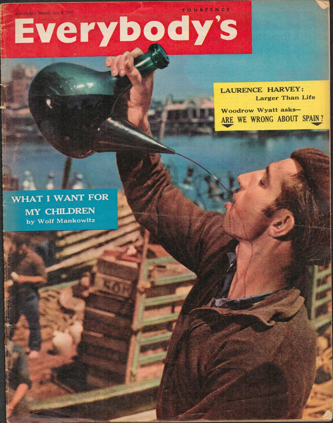 Everybody's July 6 1957 UK Original British Vintage Weekly Magazine ...