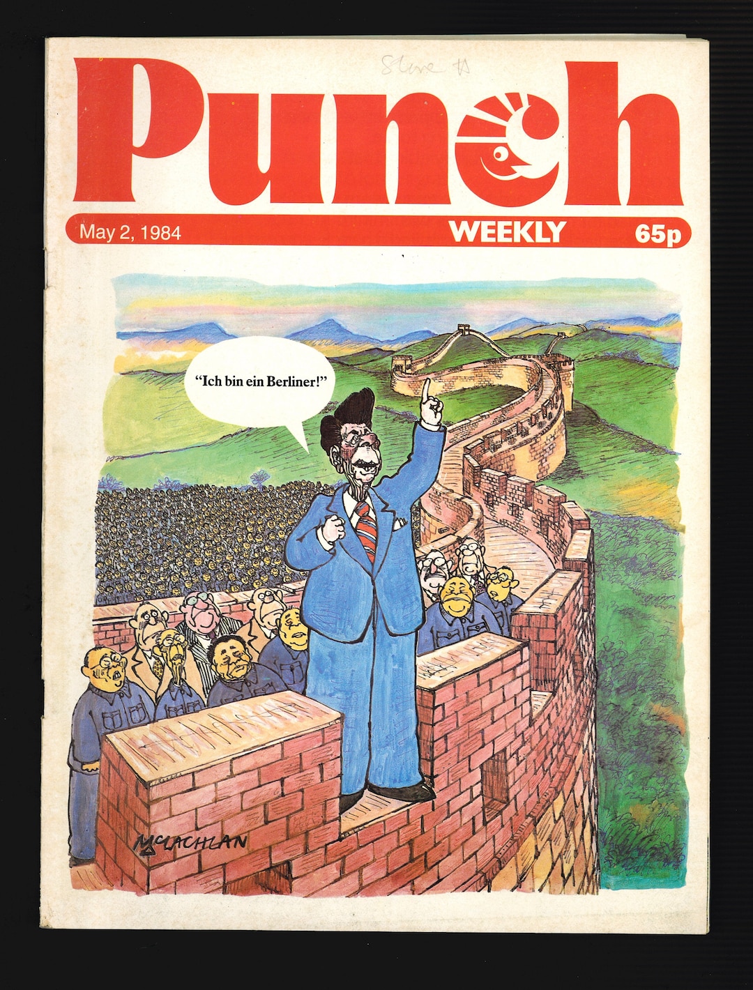 Punch May 1984 Bundle of 4 Copies Vintage Original Satire Magazine 40th ...
