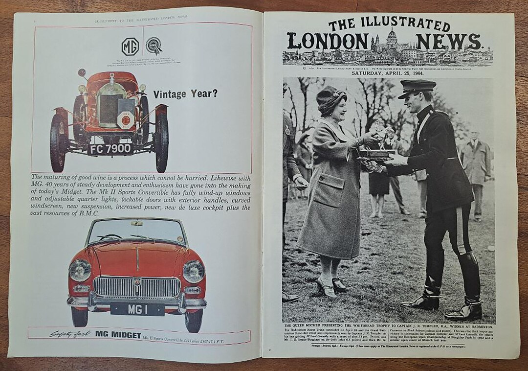 Illustrated London News April 25 1964 Original Vintage Magazine 60th ...