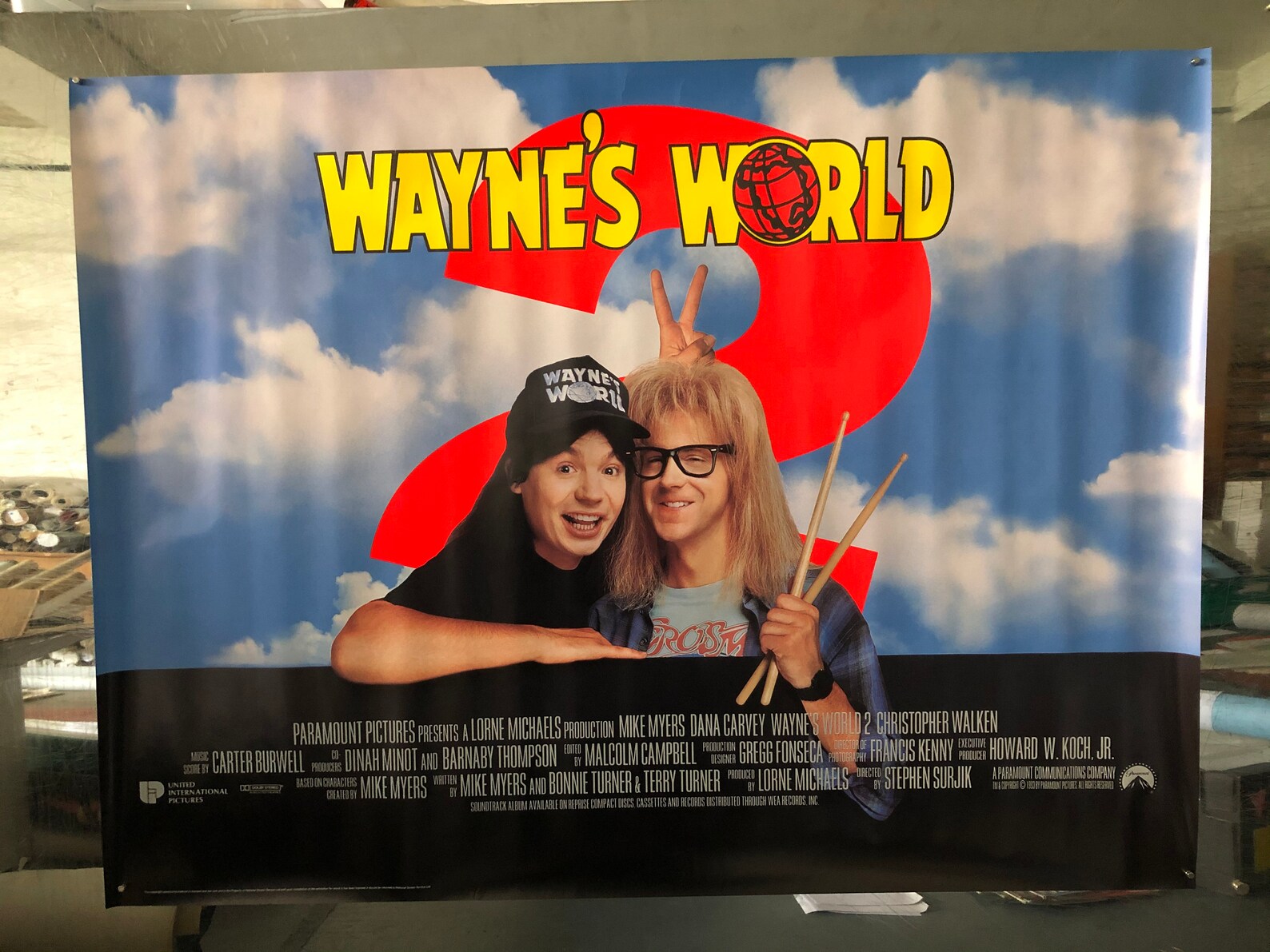 Wayne's World 2 1993 UK Quad Movie poster | Etsy