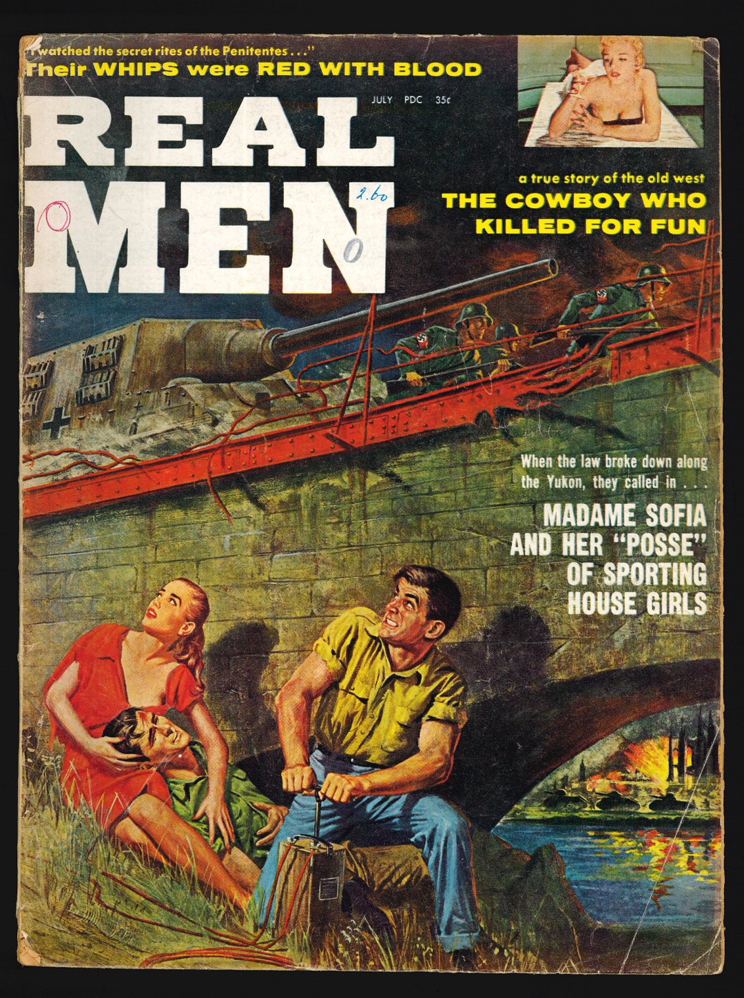 Real Men Pulp Magazine Stories Action Adventure 1960's - Etsy