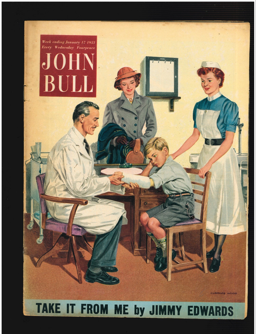 John Bull Jan 17 1953 British Original Vintage Rare Magazine Jimmy ...