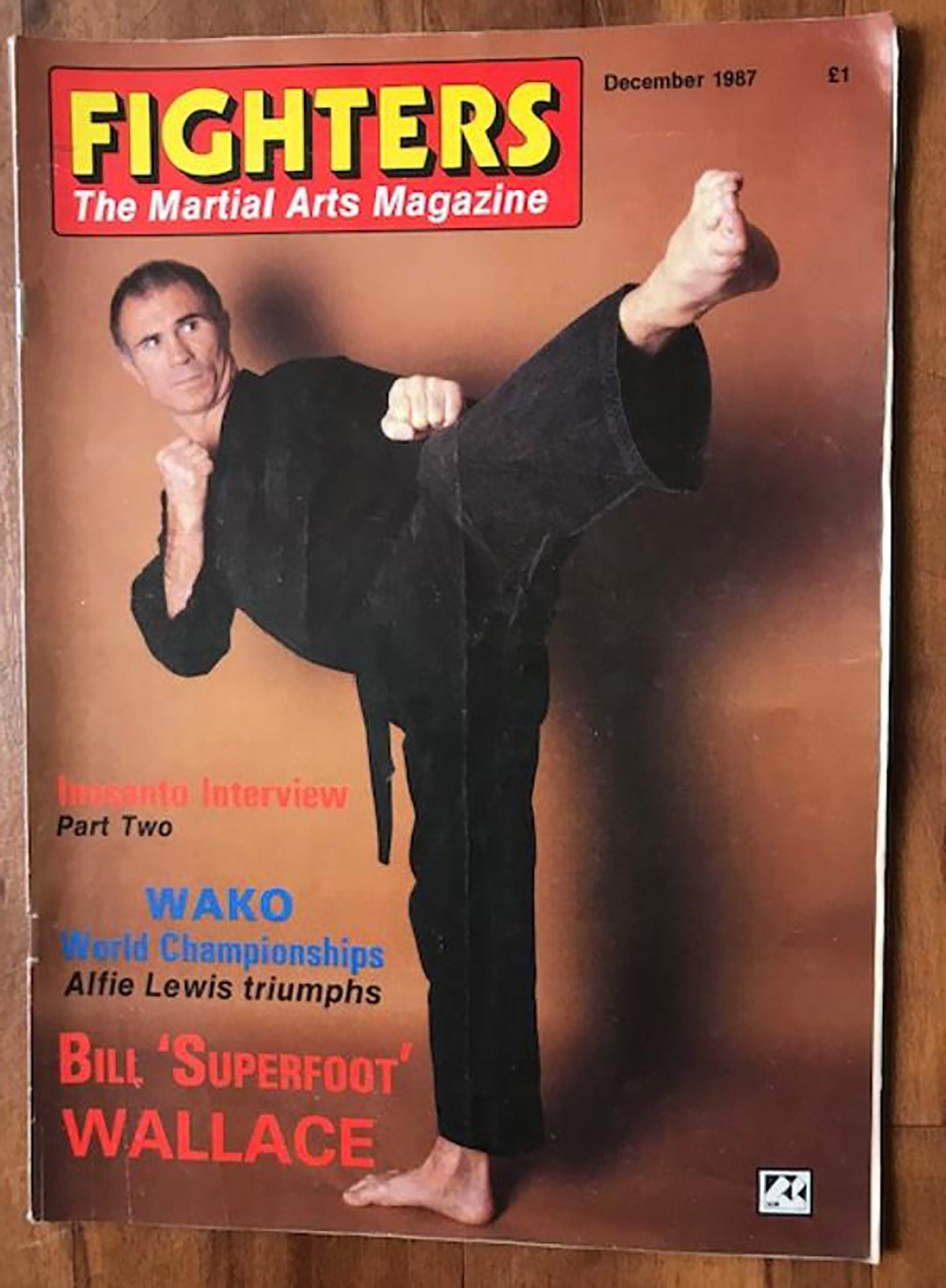 Fighters Dec 1987 Martial Arts Magazine Bill 'superfoot" Wallace - Etsy