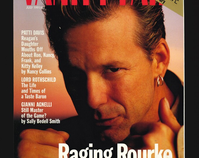 Vanity Fair Magazine July 1991 Mickey Rourke - Etsy