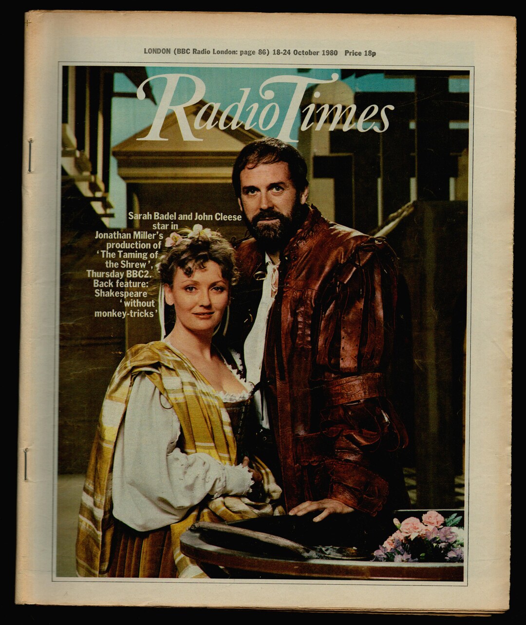 Radio Times Oct 25-31 1980 Vintage Magazine John Cleese/sarah Badel/ray ...