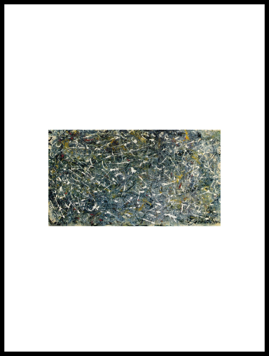 Number 28, 1951, Jackson Pollock Original Tear Sheet Window Mounted ...