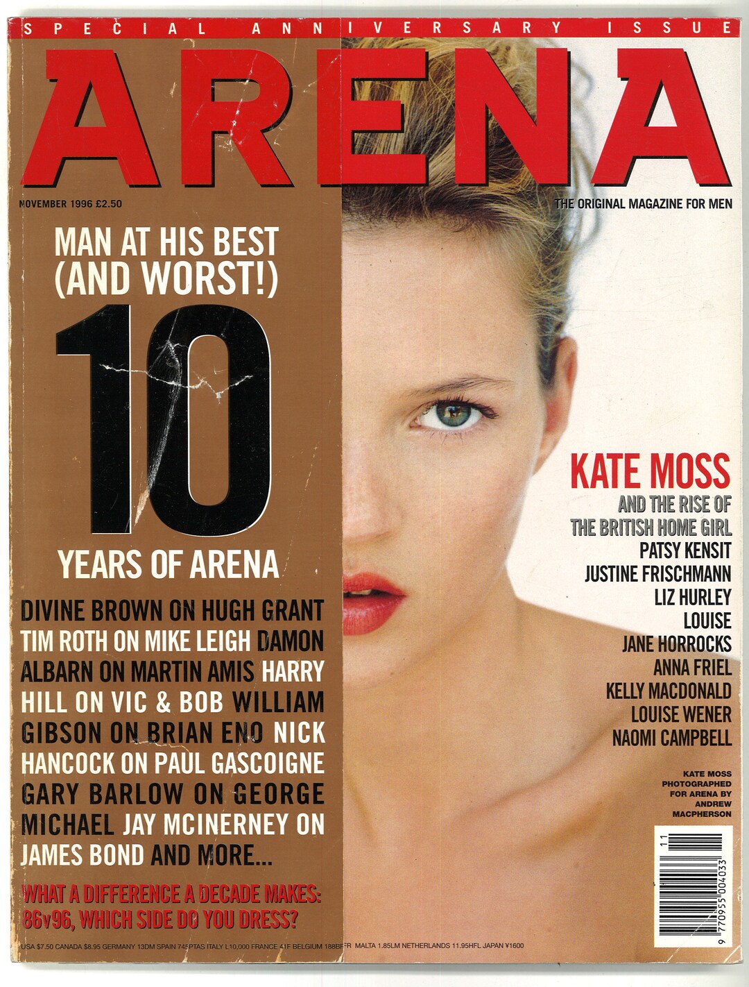 Arena No 63 Nov 1996 British Original Vintage Monthly Fashion Culture ...