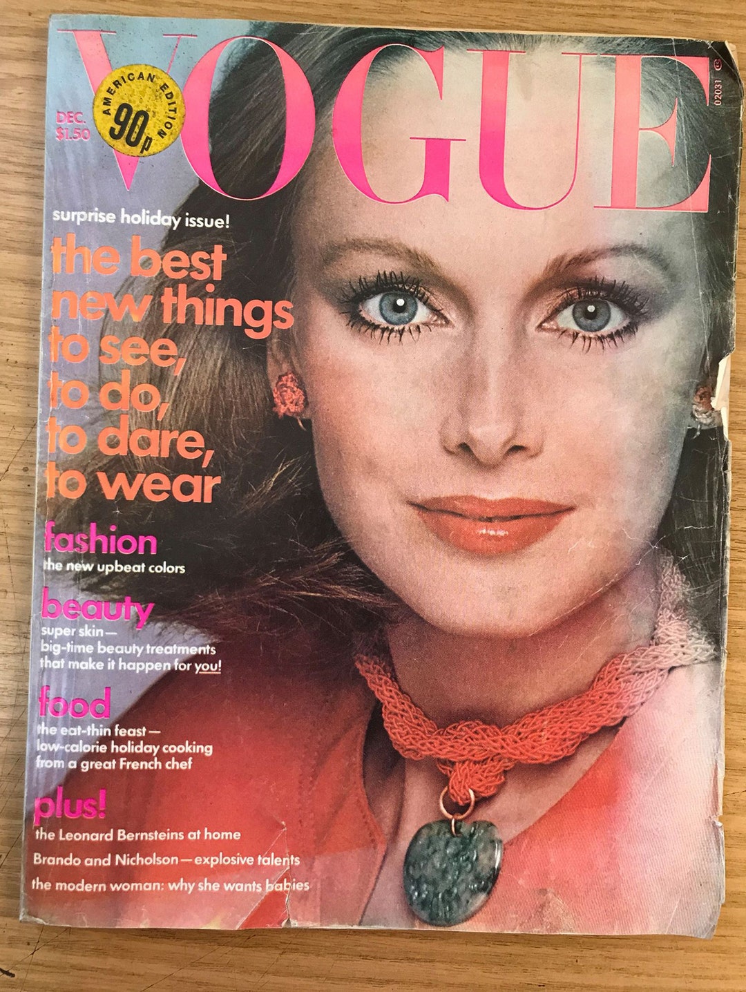 Vogue US Dec 1975 Gift Birthday Present Vintage Original American ...