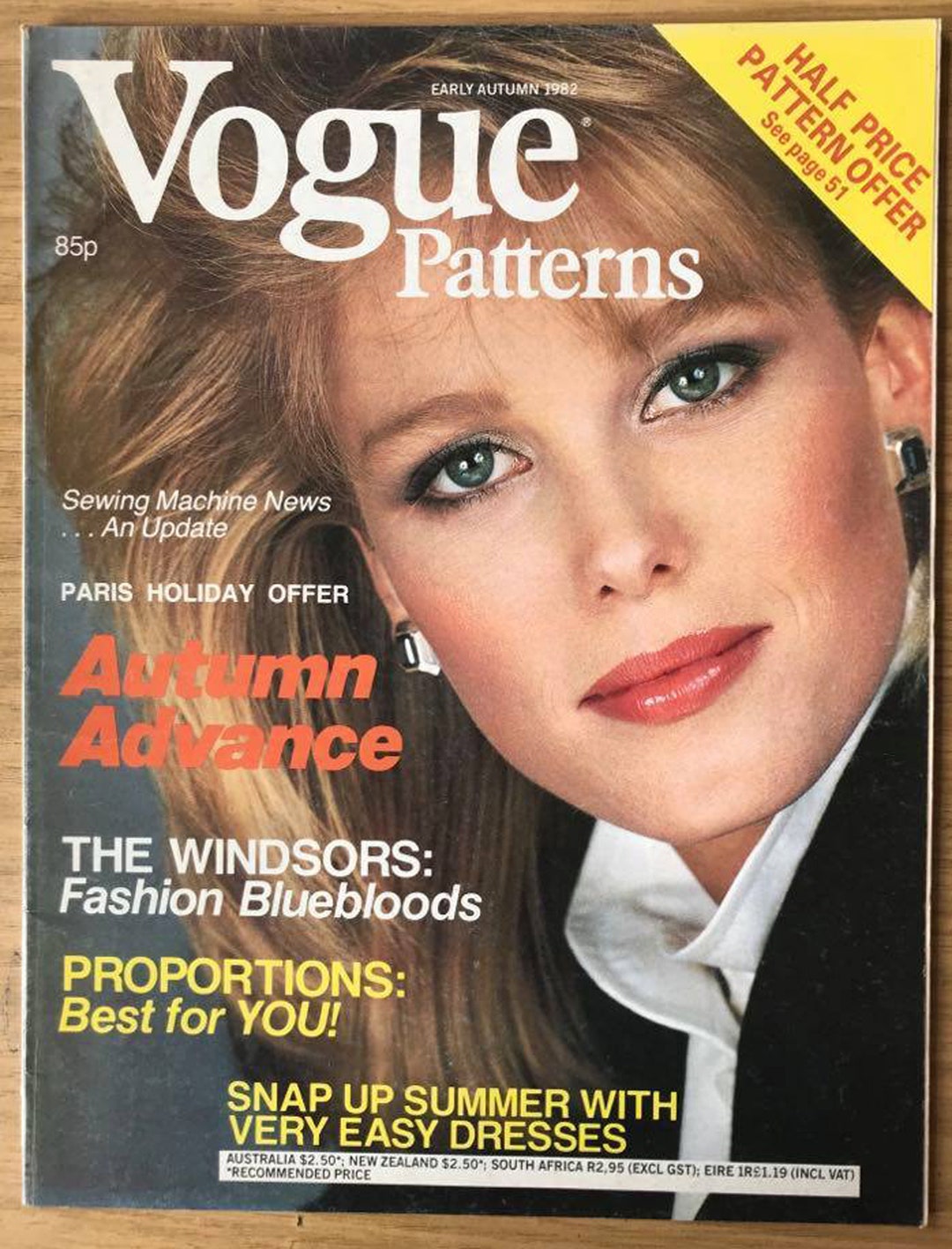 Vogue Patterns Early Autumn 1982 Original Vintage Retro Rare Fashion ...