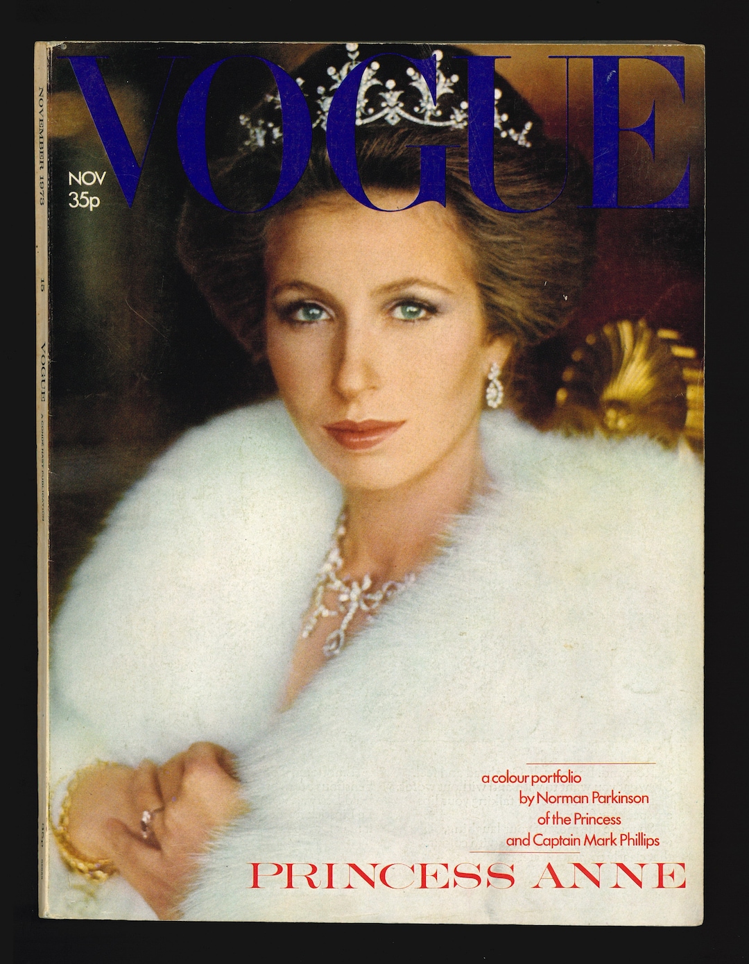 Vogue UK Nov 1973 Original Vintage Fashion Magazine Princess Anne ...
