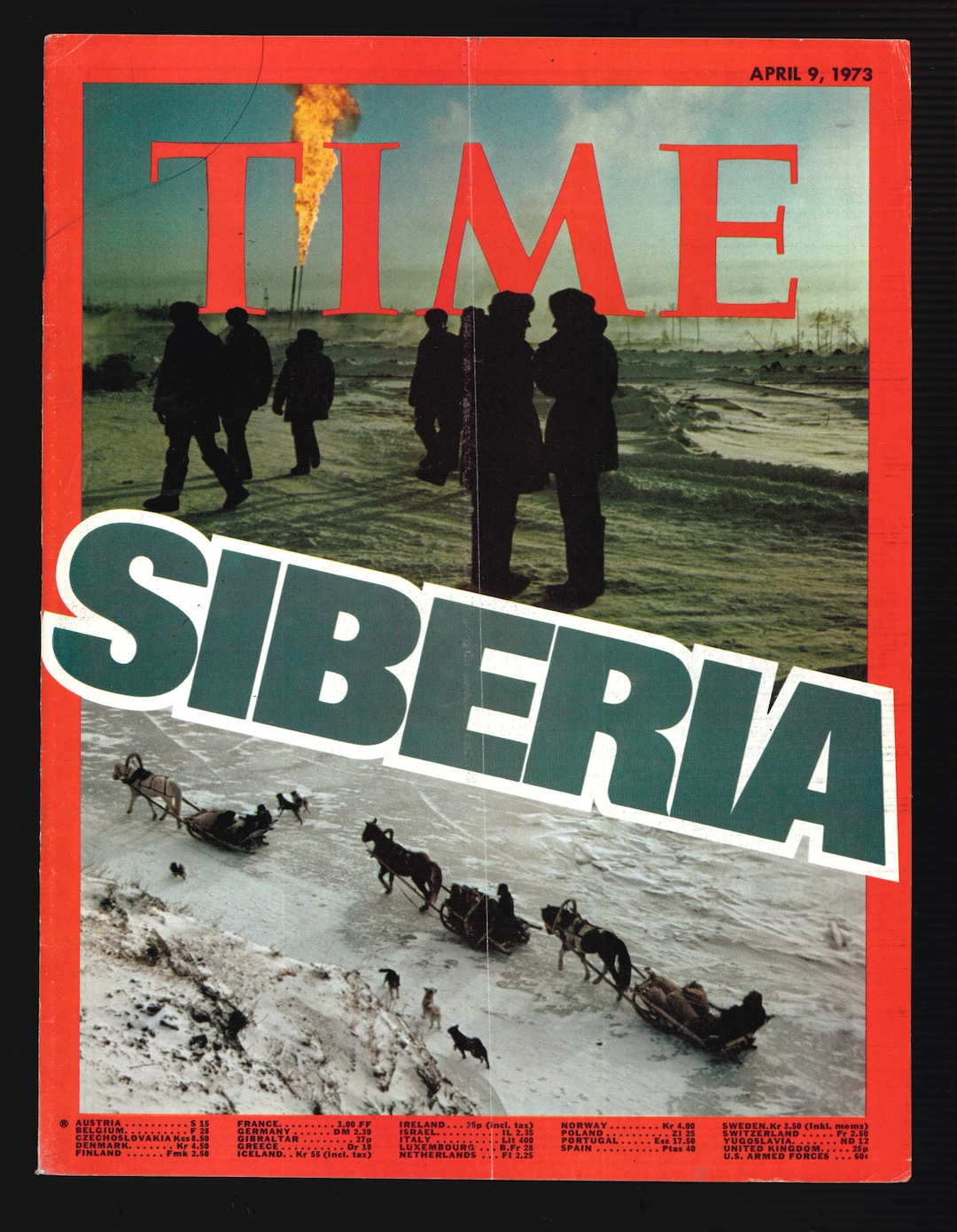 TIME APR 9 1973 Vintage Magazine Siberia - Etsy