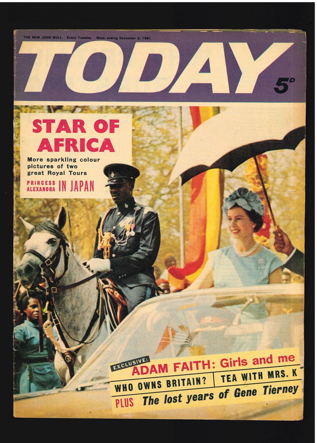 Today Magazine: Dec 2 1961 Two Royal Tours Japan & Africa - Etsy