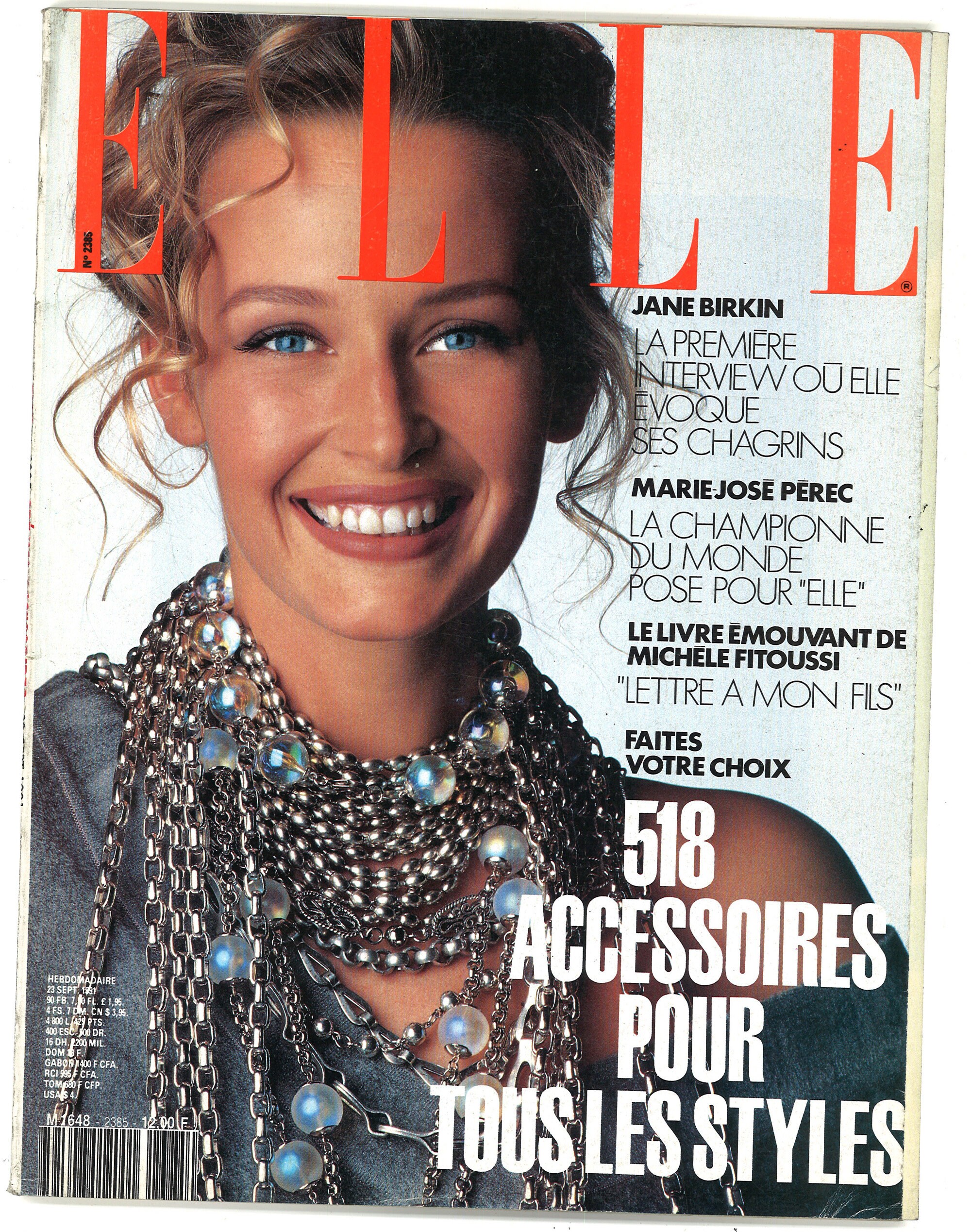 Elle no 2385 Sept 23 1991 Special Issue French Paris Foreign | Etsy