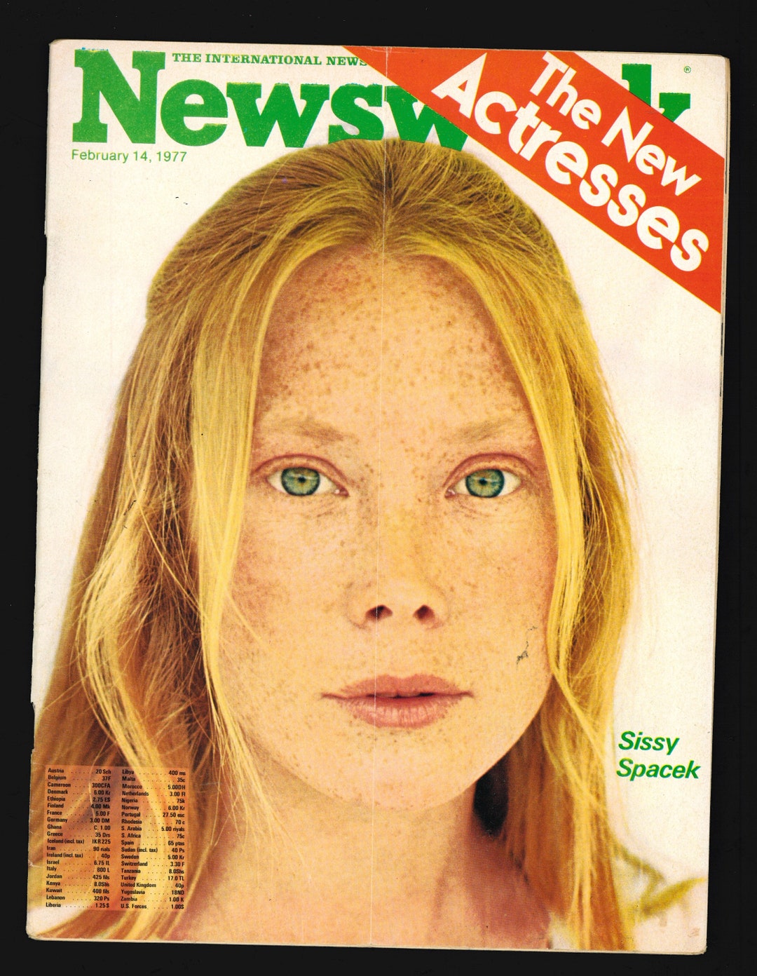 Newsweek Magazine February 14 1977 the New Actress Sissy Spacek - Etsy