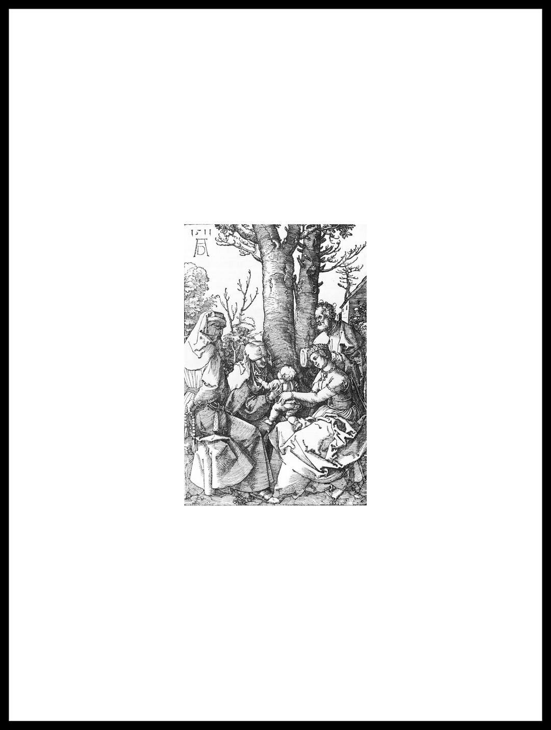 The Holy Family With Joachim and Anne Under a Tree Albrecht Durer ...