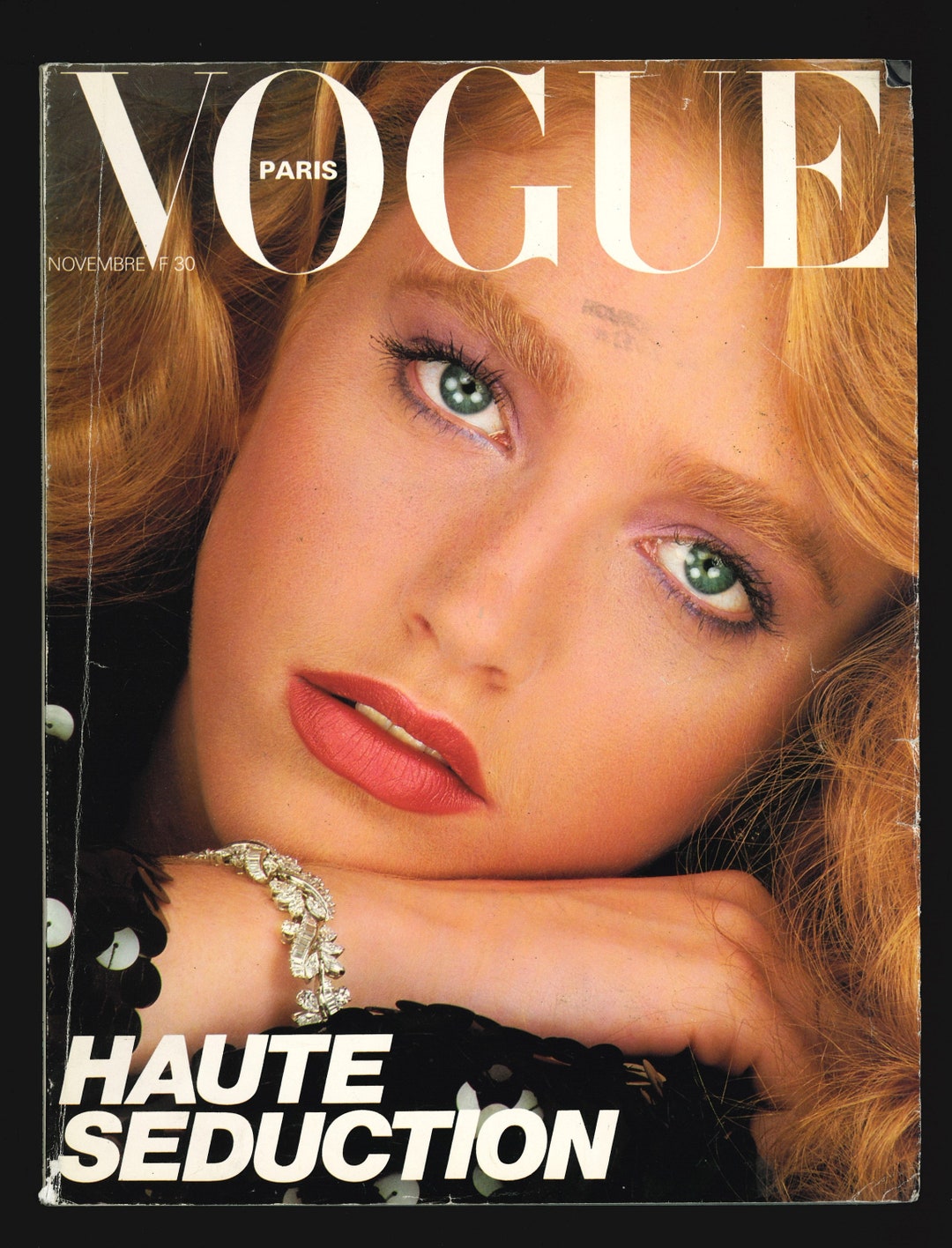 Vogue Paris Nov 1981 GUY BOURDIN Furs Maria Von Hartz Andie MACDOWELL ...