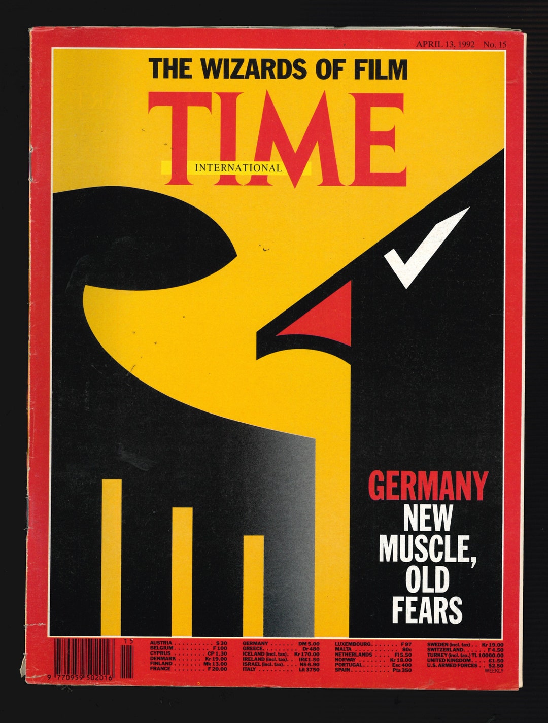 TIME APR 13 1992 Vintage Magazine Germany New Muscle Old Fears - Etsy