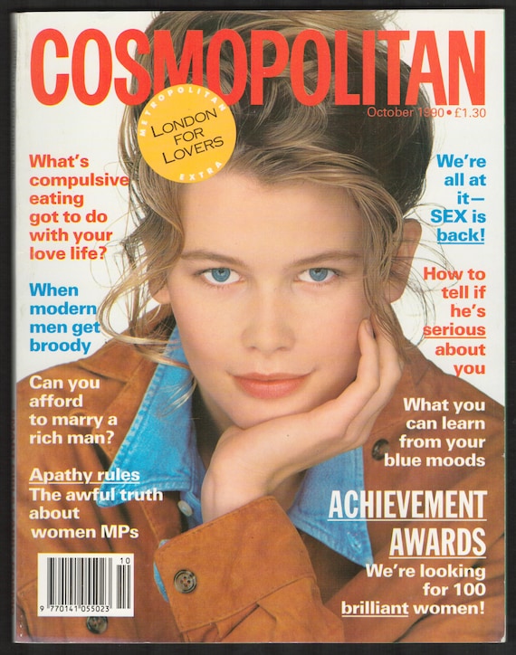 Cosmopolitan UK Oct 1990 British Original Vintage Fashion | Etsy