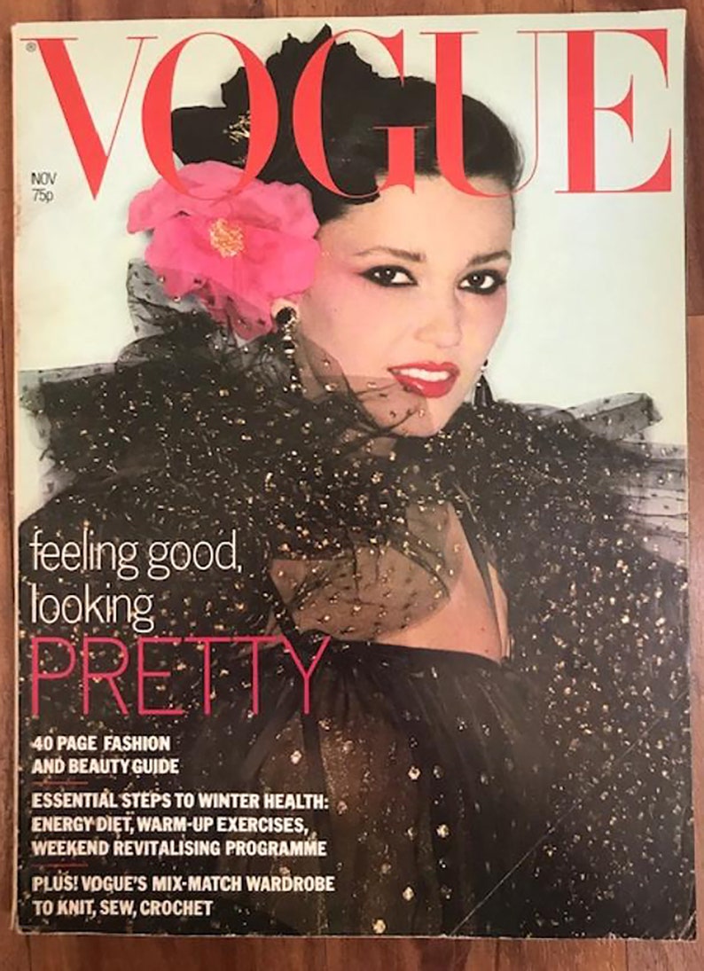 Vogue UK November 1977 British Original Vintage Fashion | Etsy