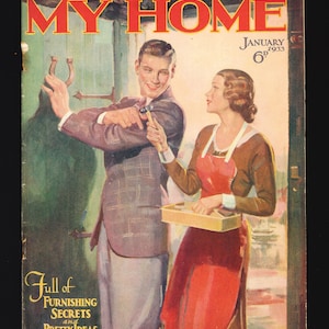 My Home Back Issues 1933 Original Vintage Women’s Magazine Knitting ...