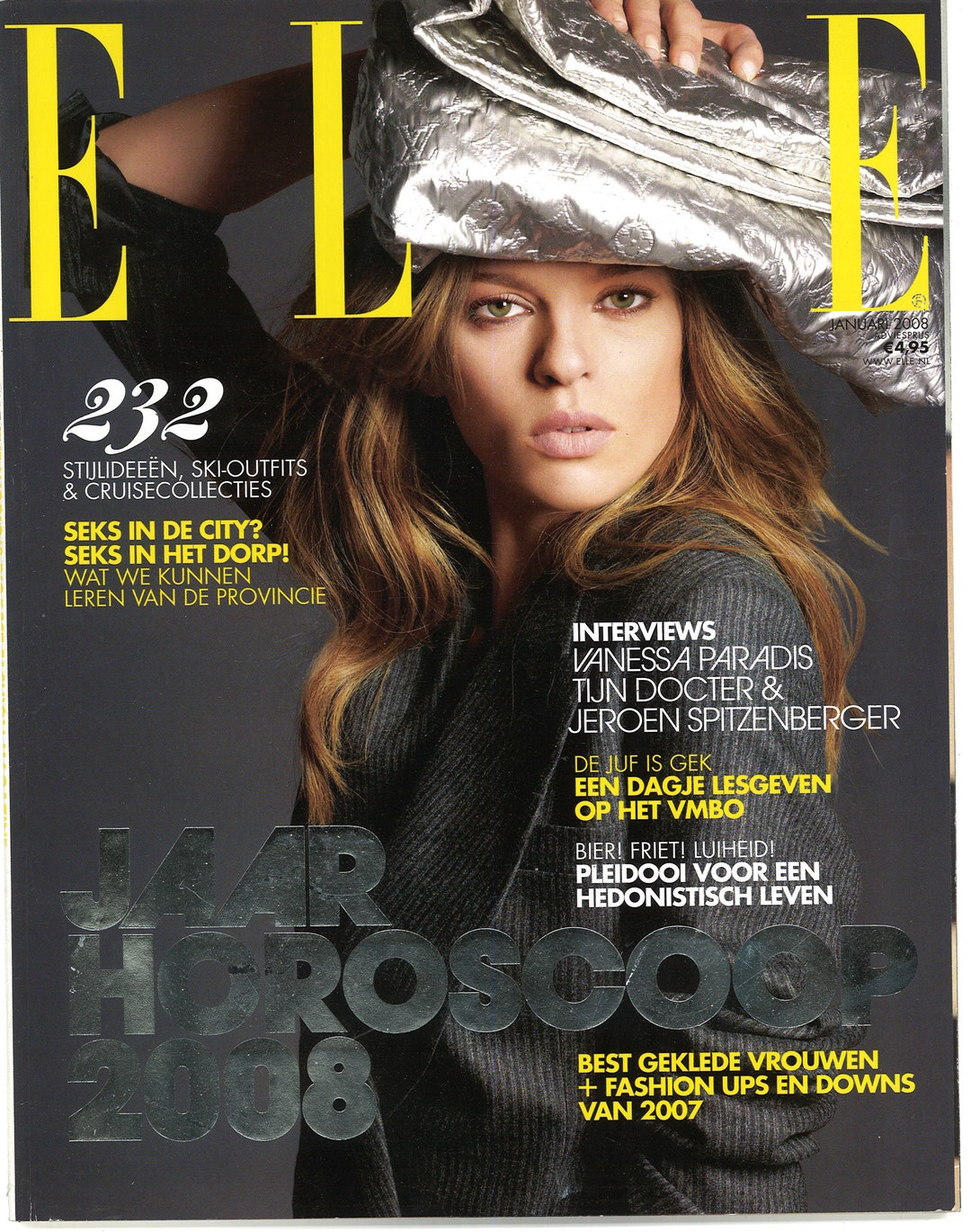 Elle Jan 2008 Dutch Foreign Original Fashion Magazine Gift Present ...