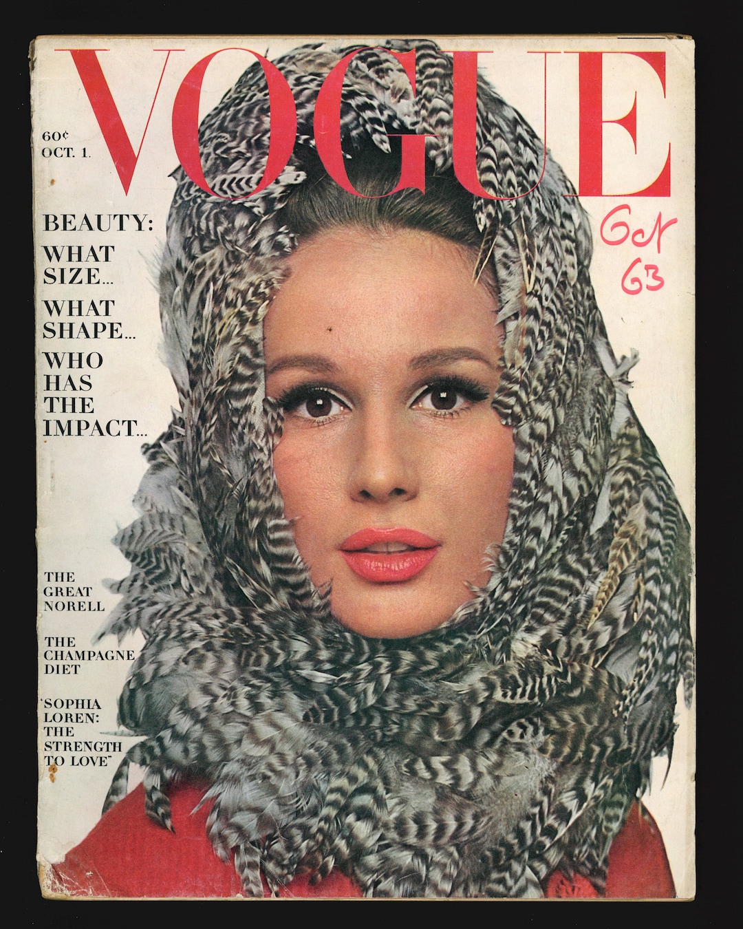 Vogue US Oct 1 1963 Original Vintage Fashion Magazine - Etsy