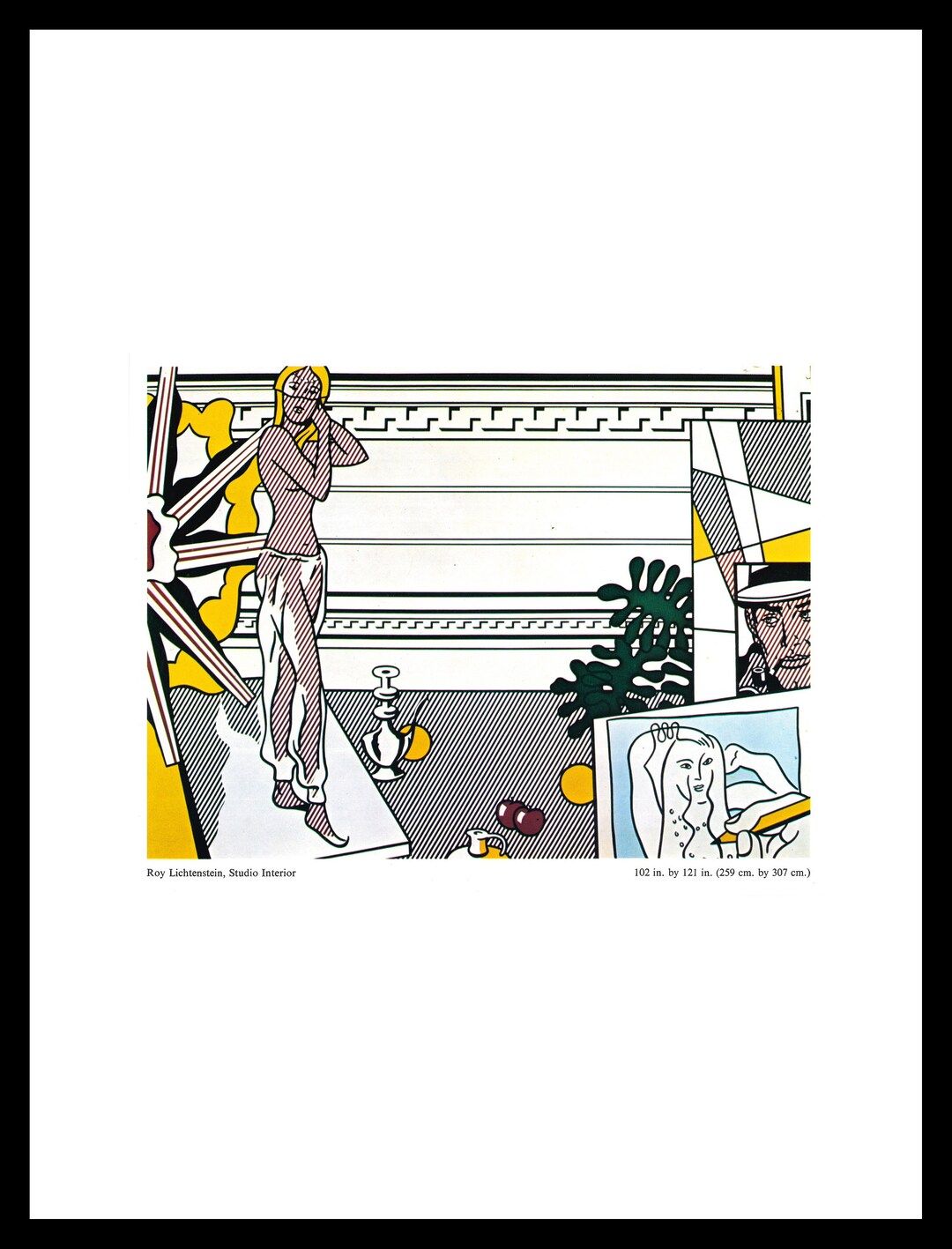 Roy Lichtenstein Studio Interior Original Tear Sheet Window Mounted ...