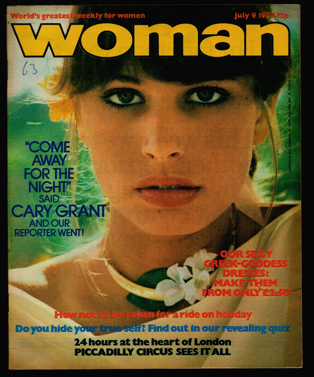 Woman July 9 1977 Vintage Weekly Women Magazine Cary Grant - Etsy