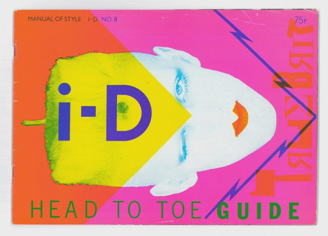 I-D Magazine Back Issues Oct 1982 - Aug 1987 Fashion Trend Style Punk ...