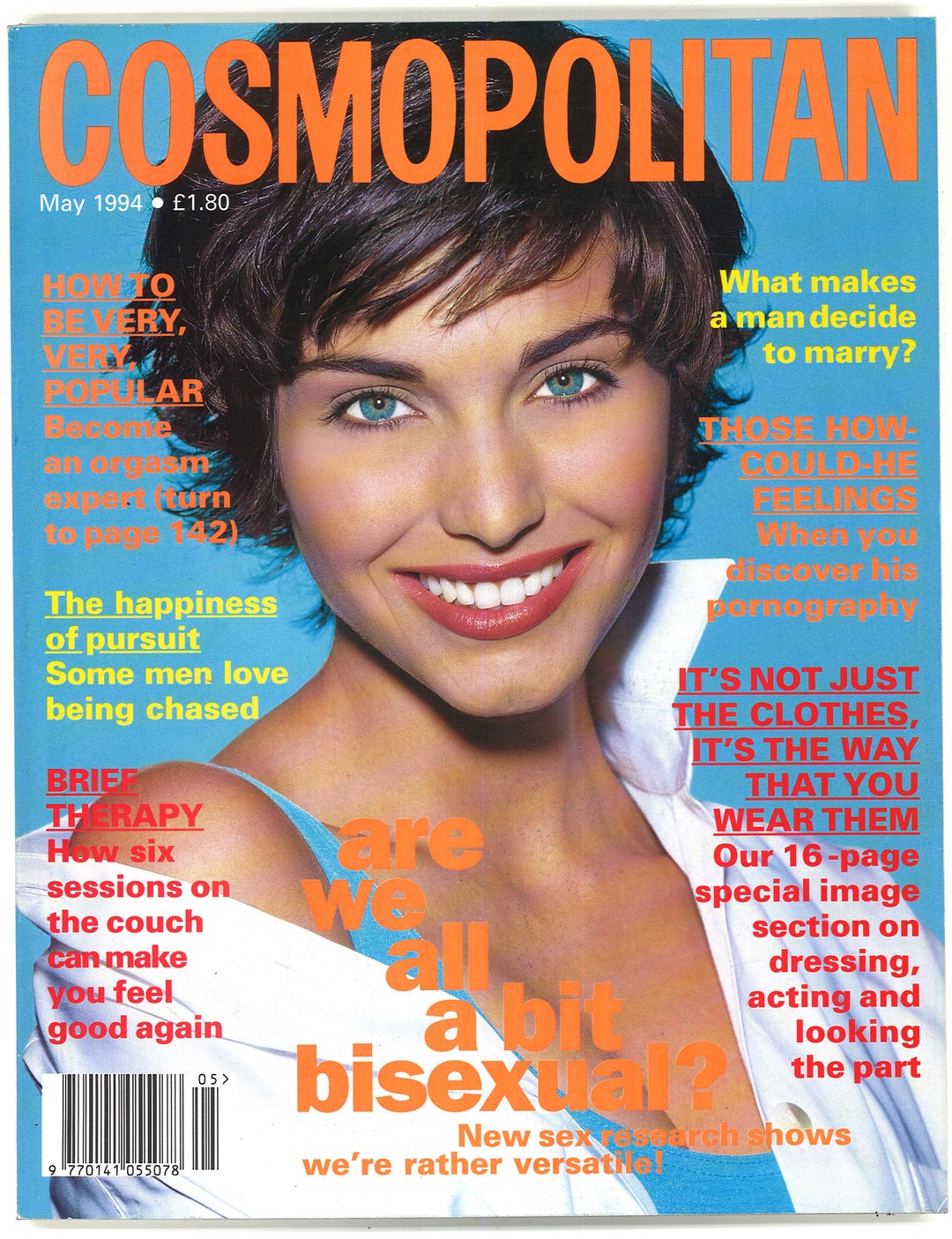 Cosmopolitan Uk May 1994 British Original Vintage Fashion Magazine Gift ...