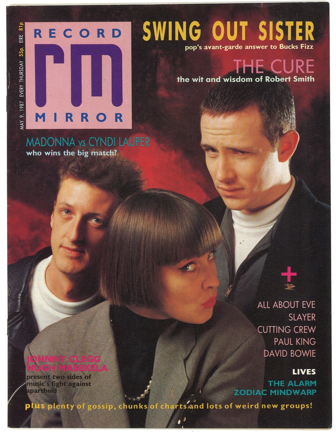 Record Mirror May 9 1987 Original Music Magazine Top 100 Chart Singles ...