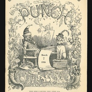 Punch 1956 Bundle of 50 Copies Vintage Original Satire Magazine - Etsy