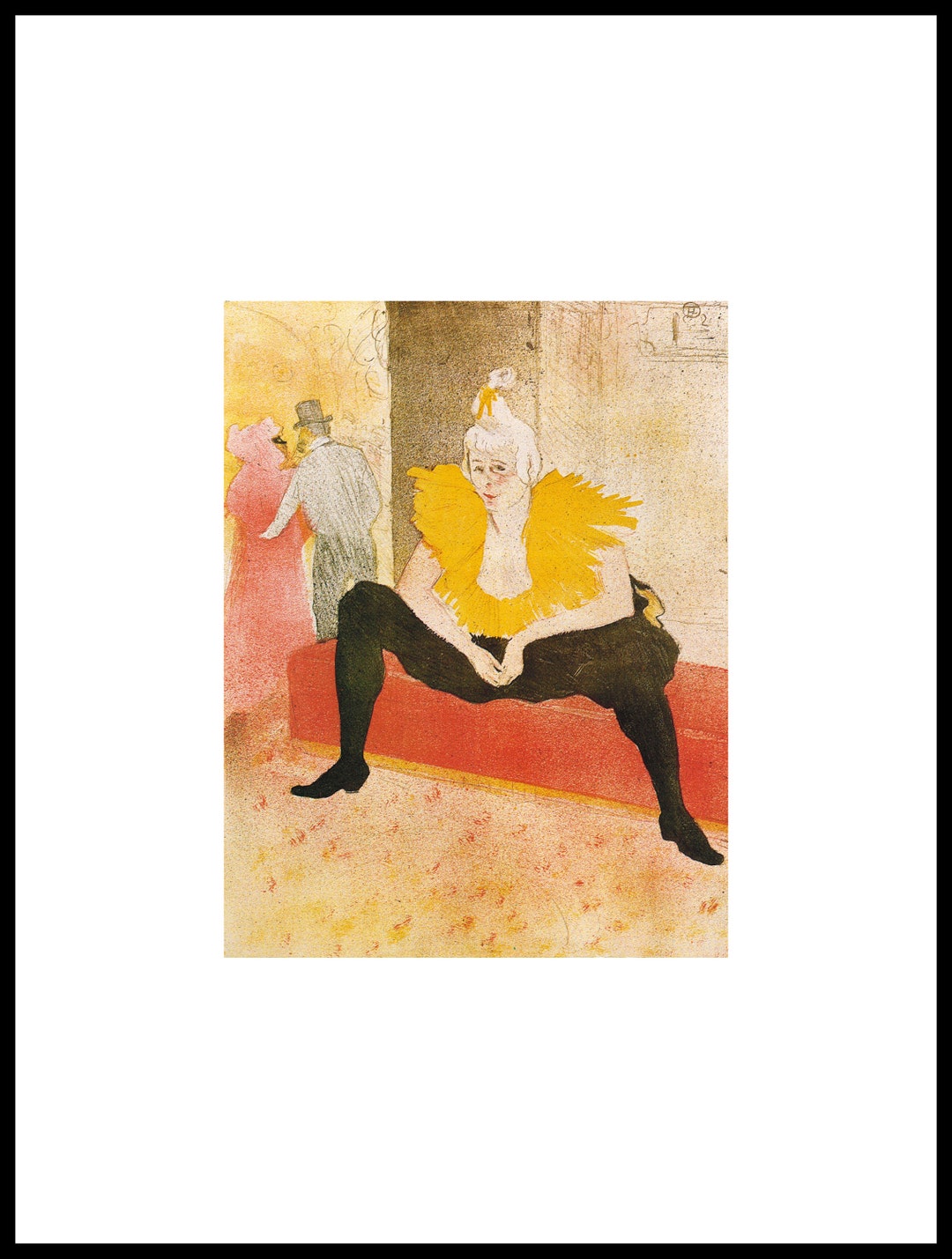 Elles 1896 Henri De Toulouse-lautrec Original Tear Sheet Window Mounted ...