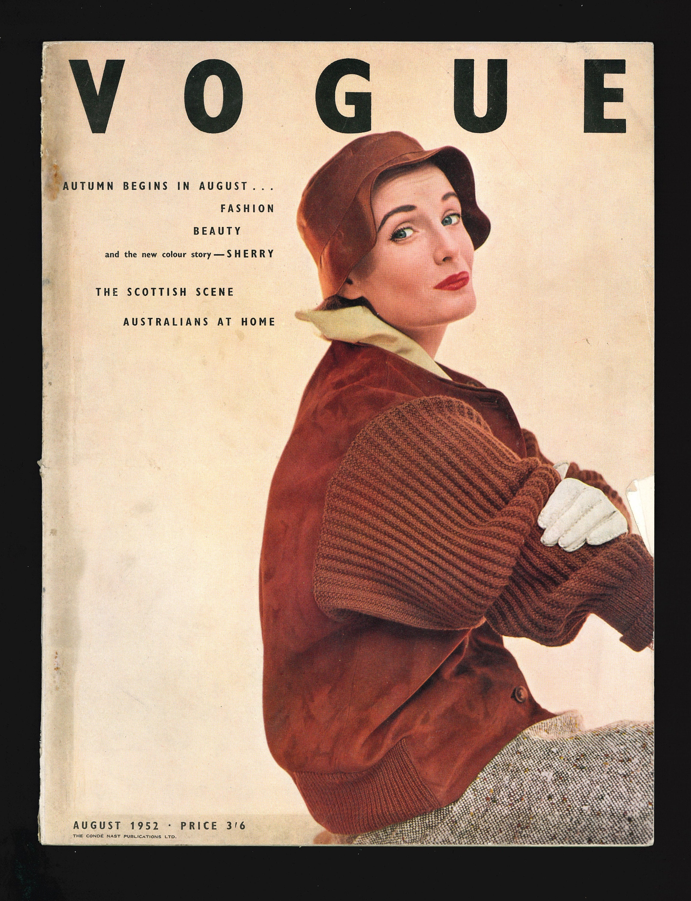 Vogue UK Aug 1952 Original Vintage Fashion Magazine Wenda Parkinson - Etsy