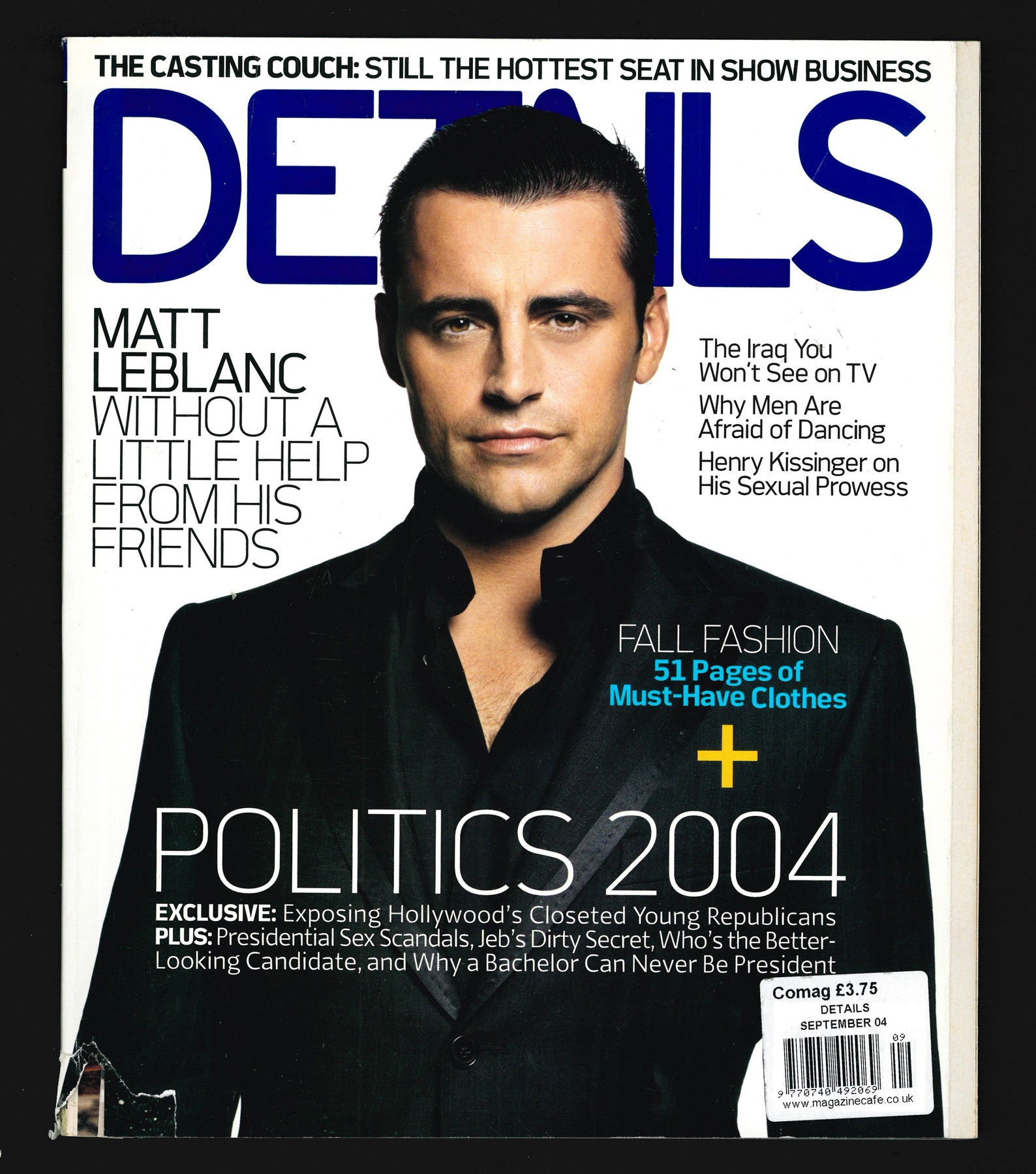 Details 2004 Back Issues Original Magazine Rob Lowe Matt Leblanc Ben ...