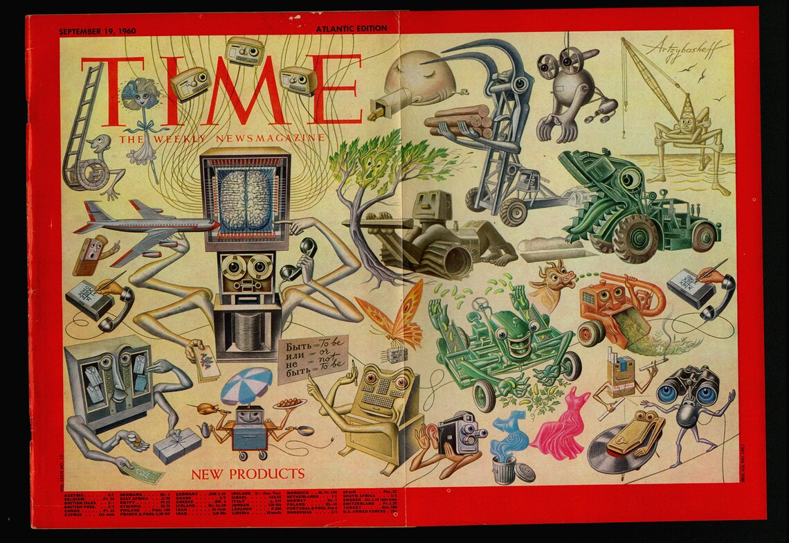 Time Sept 19 1960 Original Vintage Magazine Artzybasheff Earl - Etsy