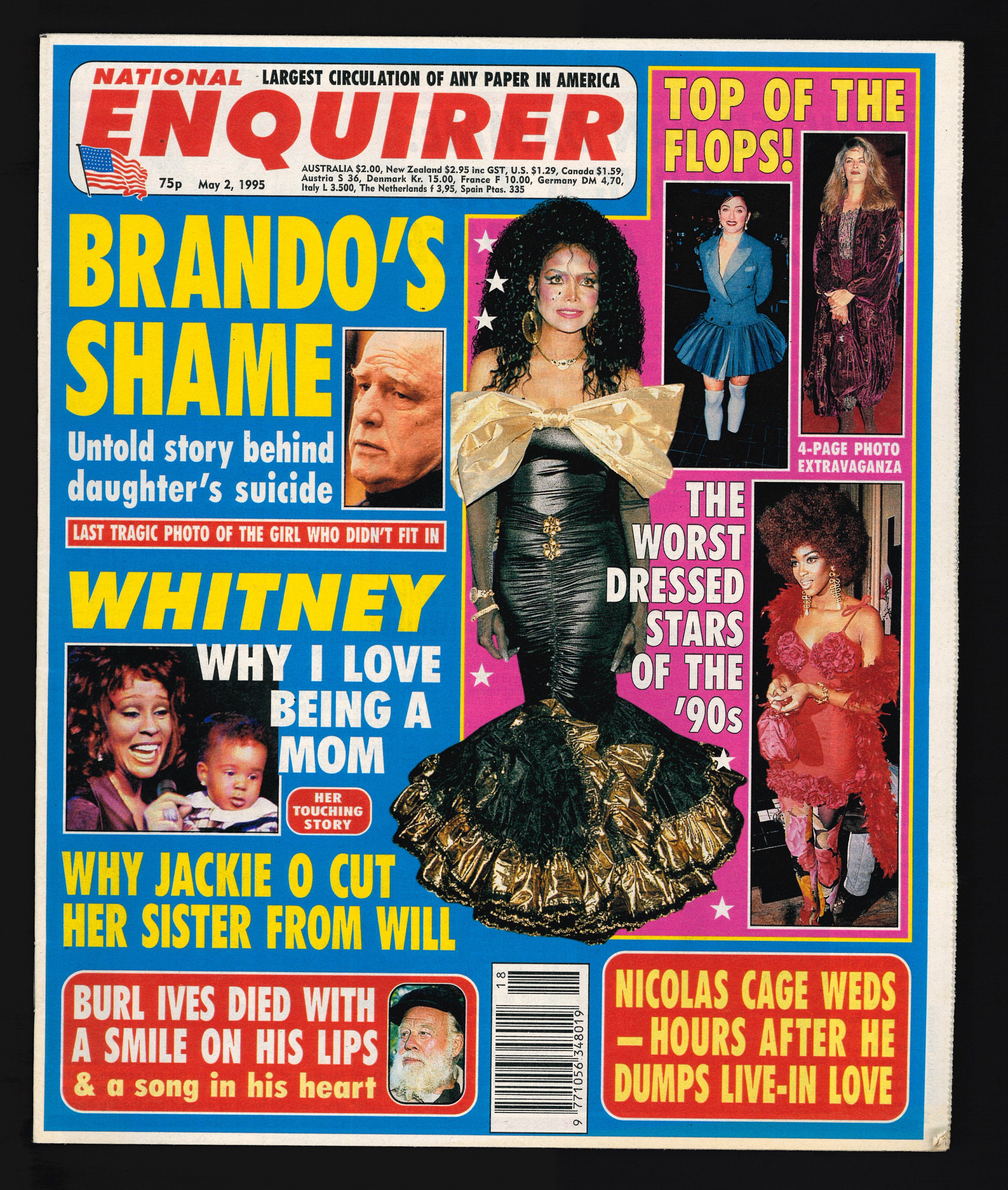 National Enquirer Back Issues Jan - May 1995 Celebrity Gossip Tabloid ...