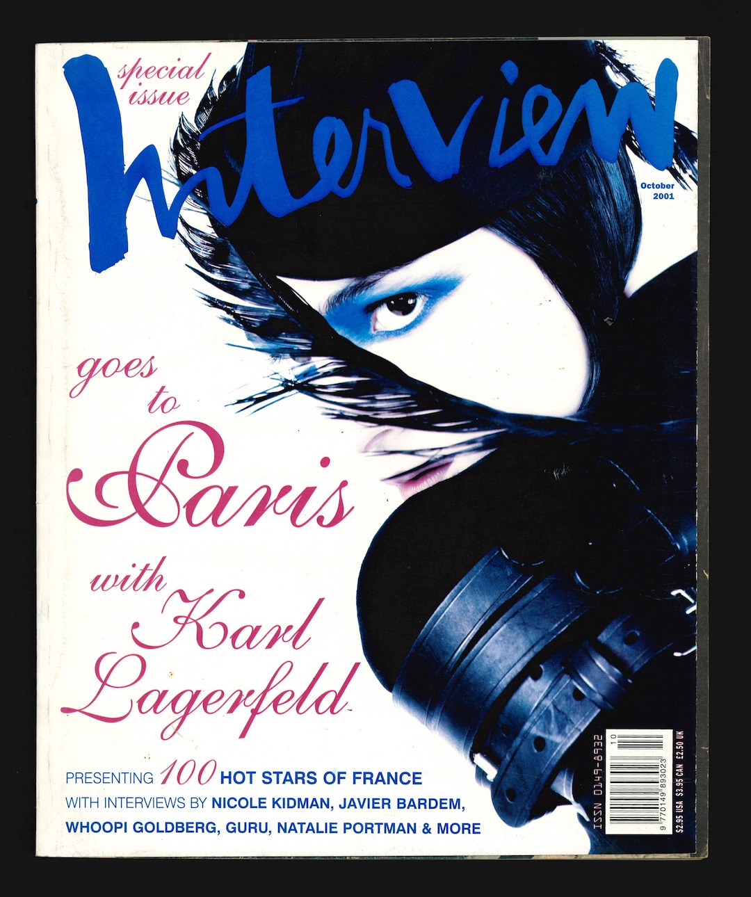 Interview US Oct 2001 Cover: Karl Lagerfeld Special Issue Nicole Kidman ...
