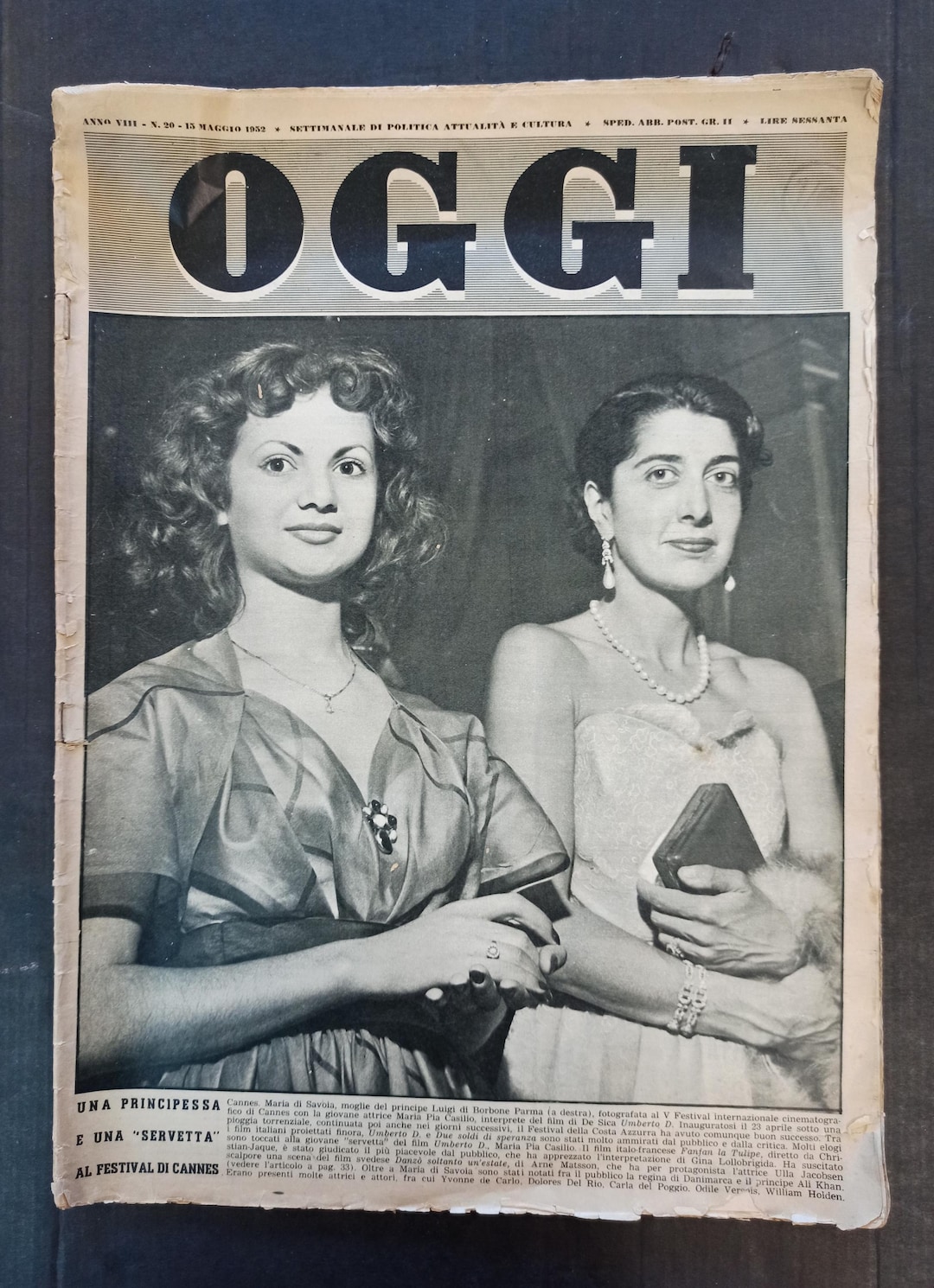 Oggi Magazine 1952- 1970's – Italian News & Lifestyle Back Issue ...