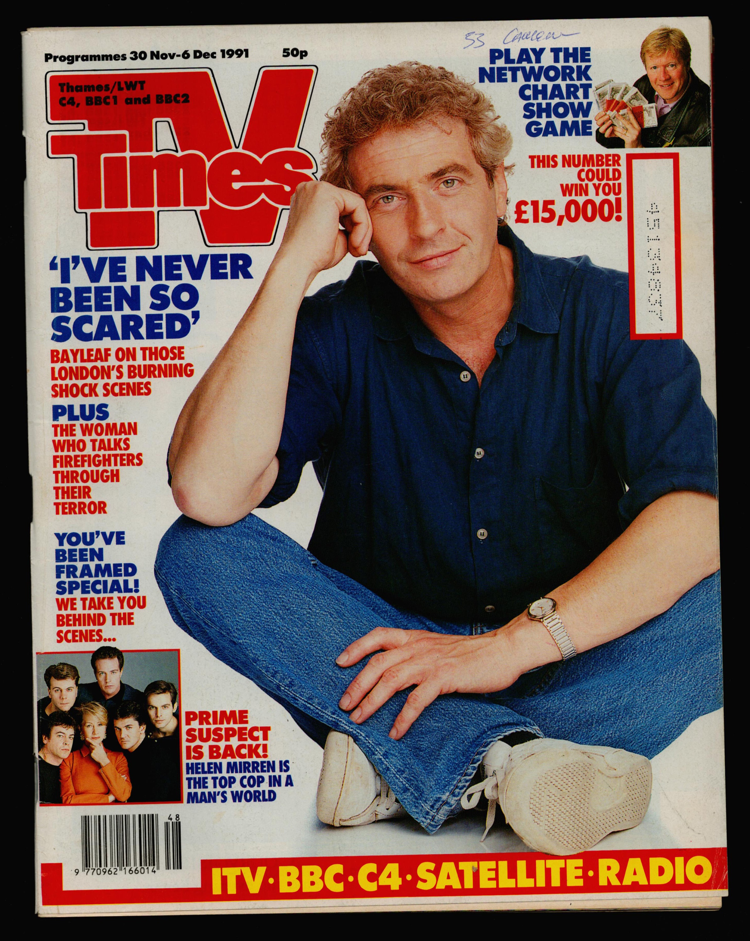 TV Times Nov 30 Dec 6 1991 Original Vintage Magazine Thames LWT C4 BBC1 ... TV Times Nov 30 Dec 6 1991 Original Vintage Magazine Thames LWT C4 BBC1 ...