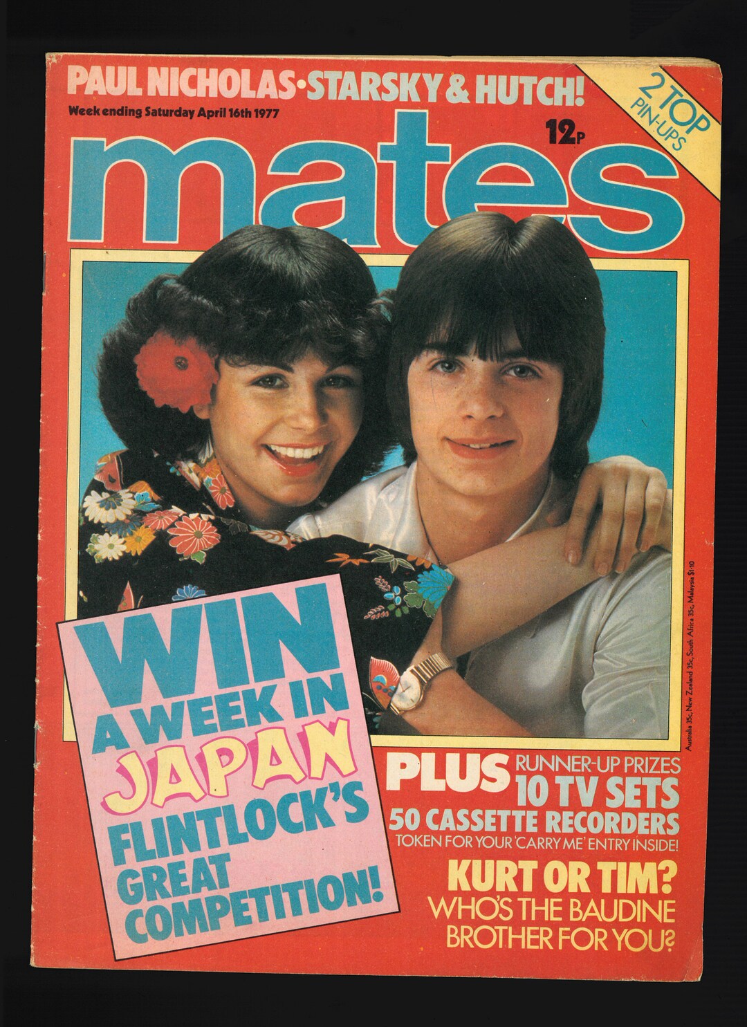 Mates April 23 1977 Original Vintage Teen Magazine Paul Nicholas ...