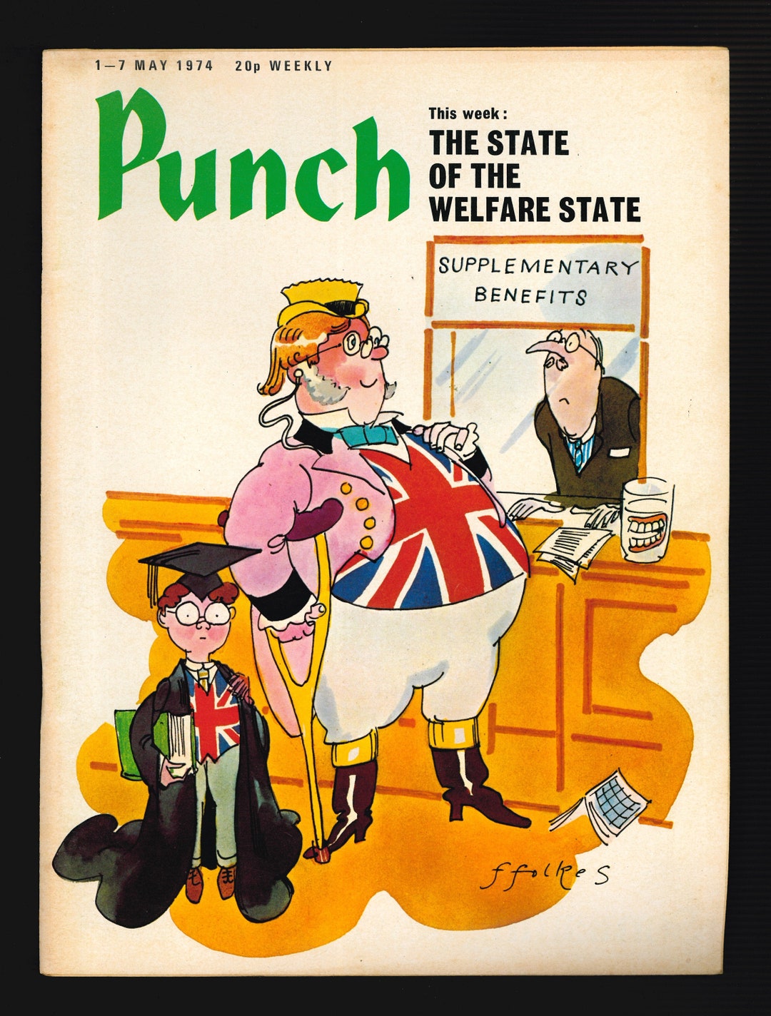 Punch May 1974 Bundle of 5 Copies Vintage Original Satire Magazine 50th ...
