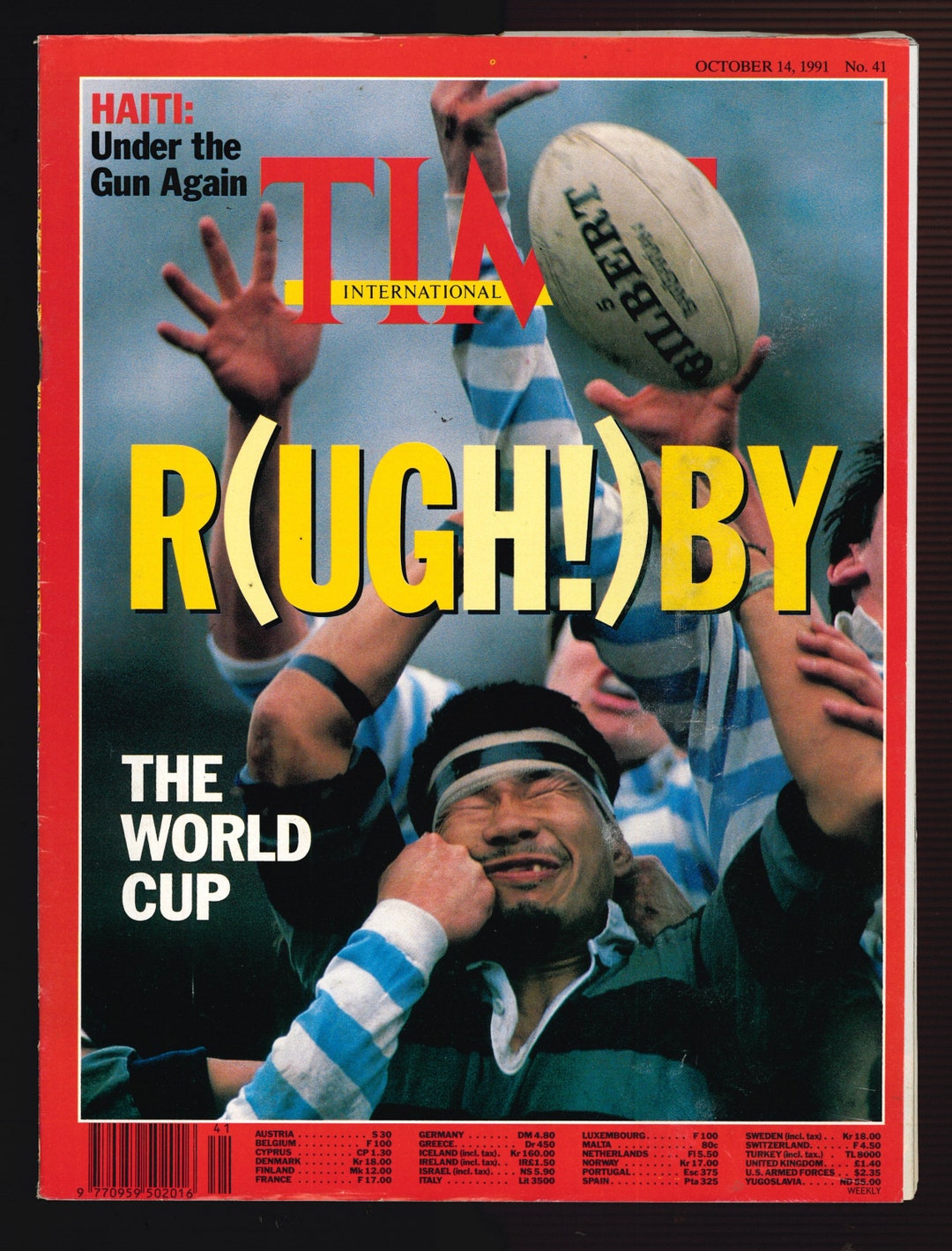 TIME OCT 14 1991 Vintage Magazine Rugby World Cup - Etsy