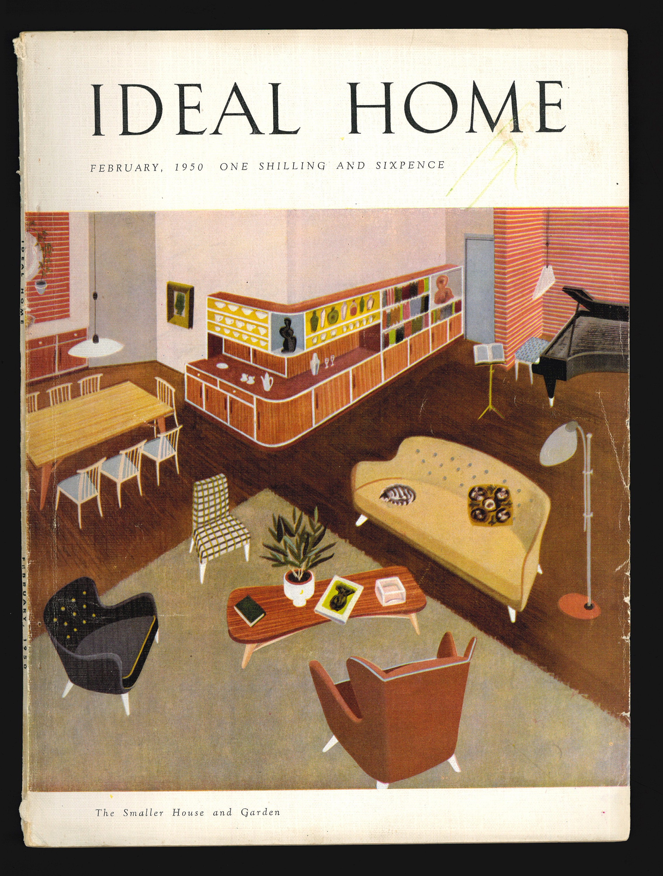 Ideal Home 1950 British Original Vintage Magazine Felix Kelly, Elmslie ...