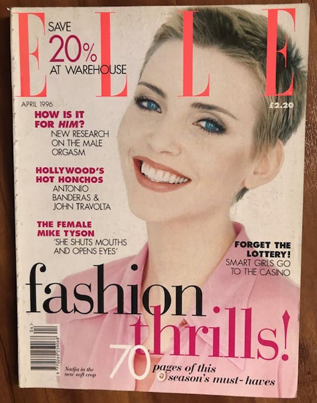 Elle UK April 1996 British Original Vintage Fashion Magazine Gift ...