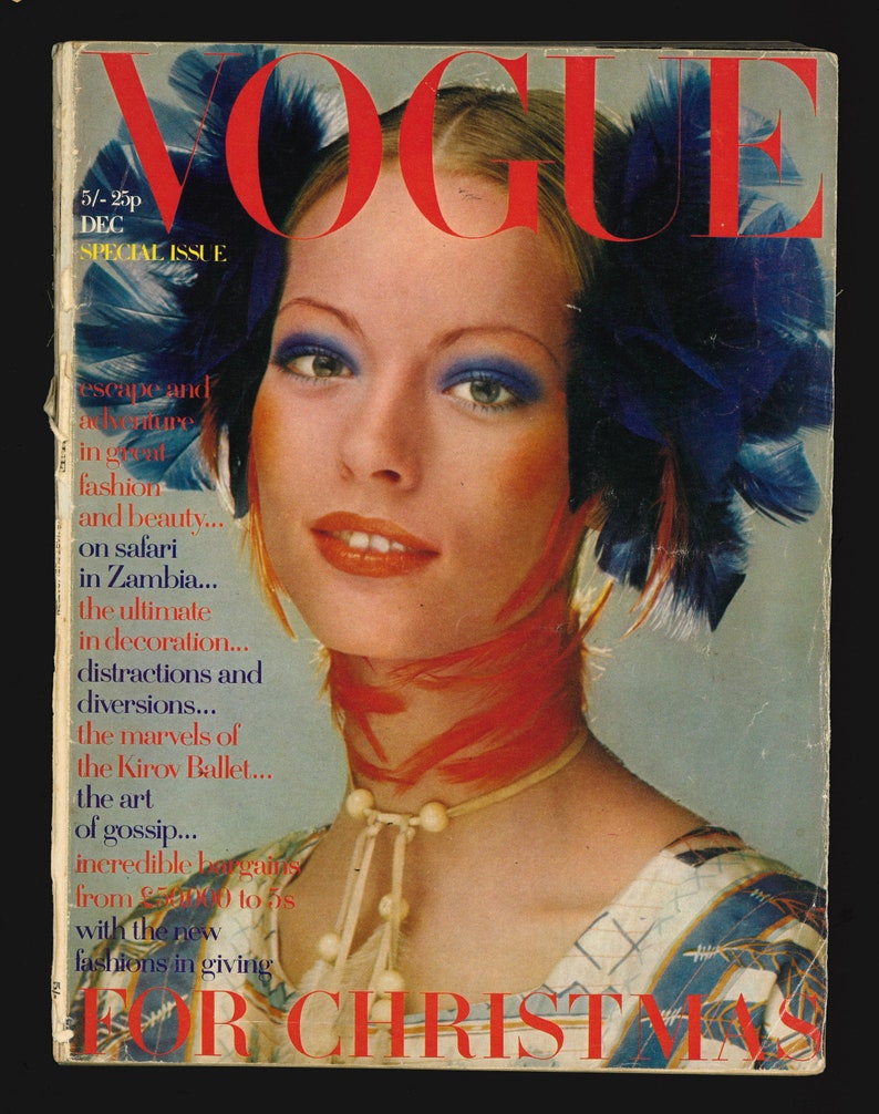 Vogue Special Issue Dec 1970 Original Vintage American Fashion Magazine ...