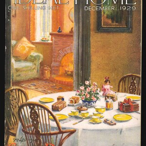 Ideal Home Jan and Dec 1929 Cover by Guy Lipscombe - Etsy
