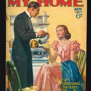 My Home Back Issues 1933 Original Vintage Women’s Magazine Knitting ...